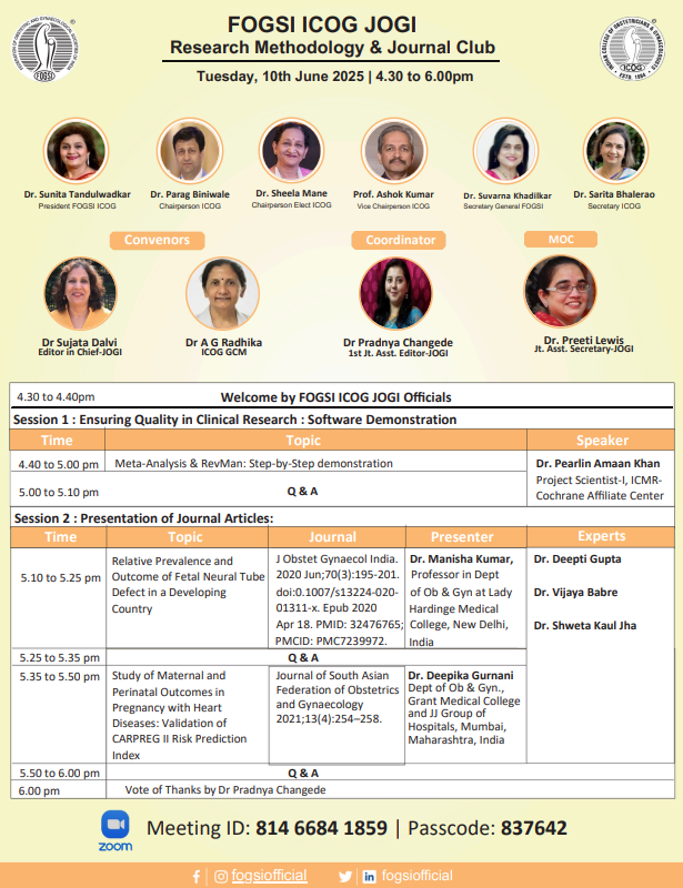 ICOGONLINE – Academic Wing of FOGSI – Academic Wing of FOGSI